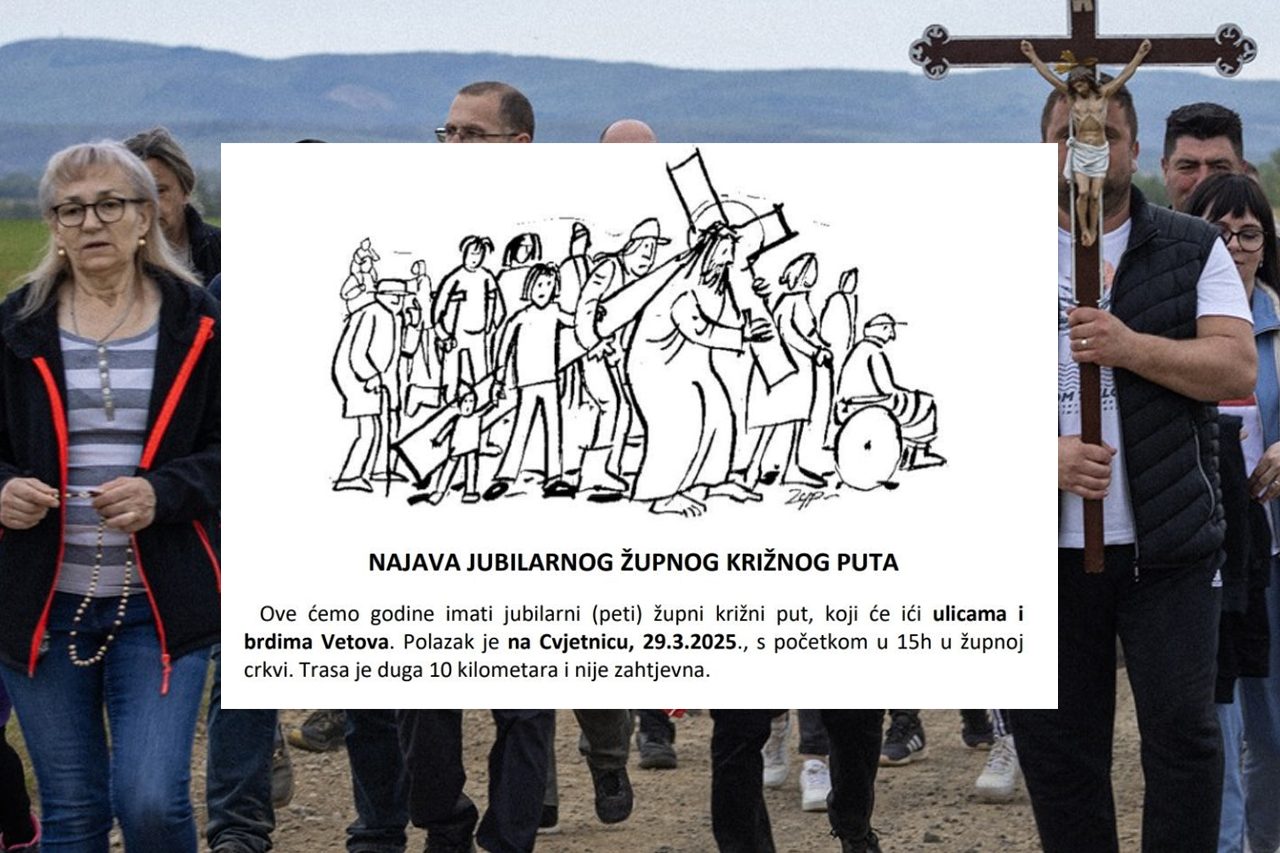 Župa Vetovo poziva sve vjernike na jubilarni križni put - Požeški.hr